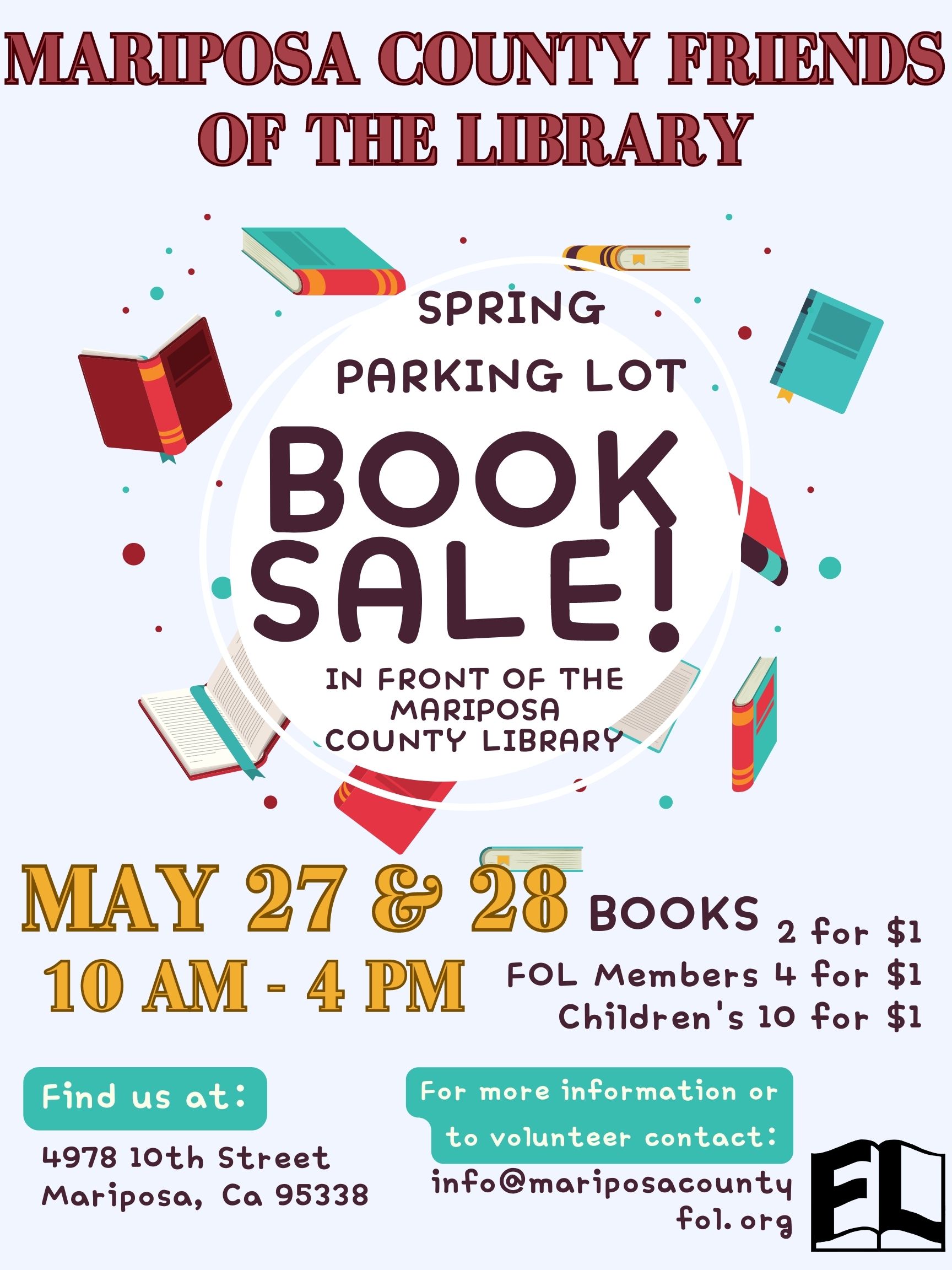 Book Sales & Special Events – Mariposa County Friends of the Library